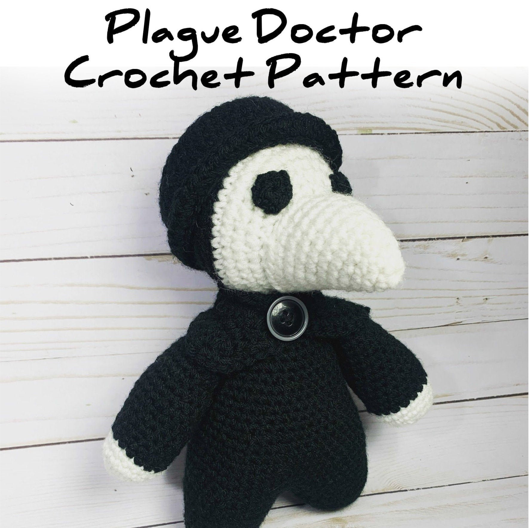 Pattern Plague Doctor Crochet Pattern Plague Pattern - Etsy