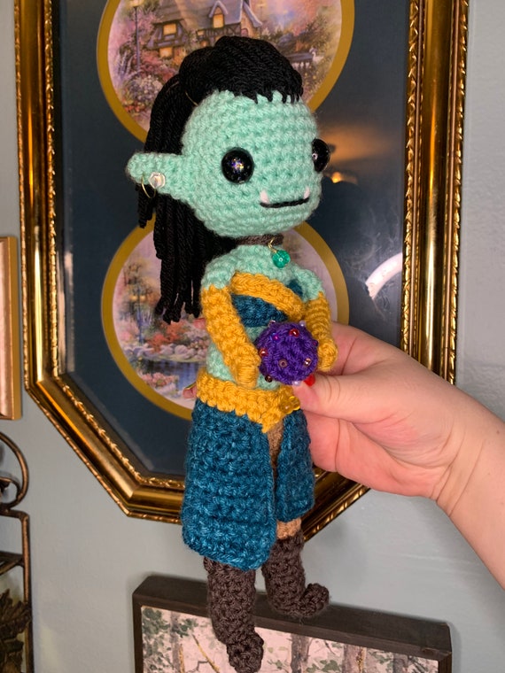 Half Orc Sorcerer Doll 10 Inches Tall Orc Plush Orc | Etsy