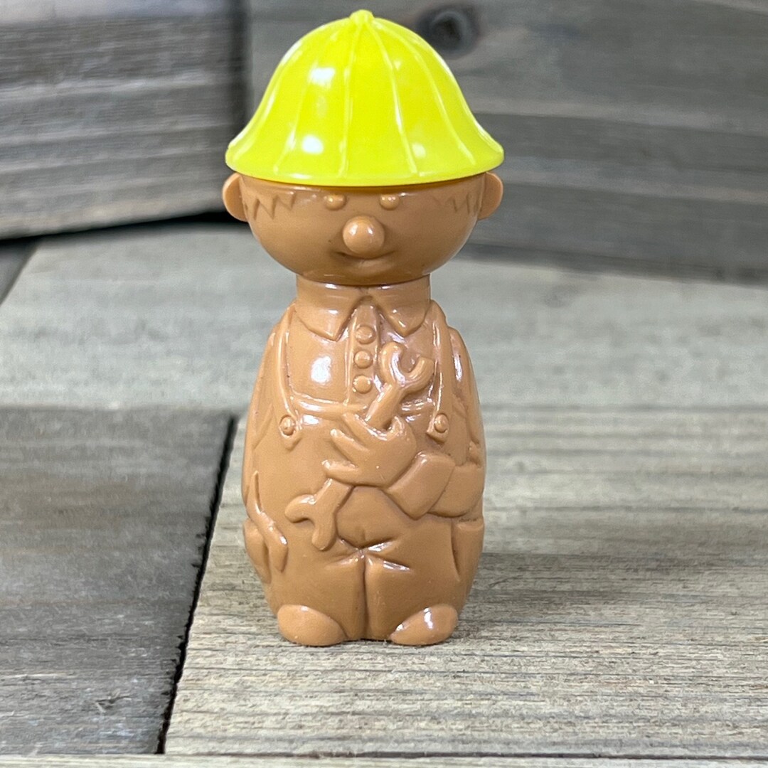 Vintage (1960's) Incremin Iron Syrup Construction Figure Bottle ...