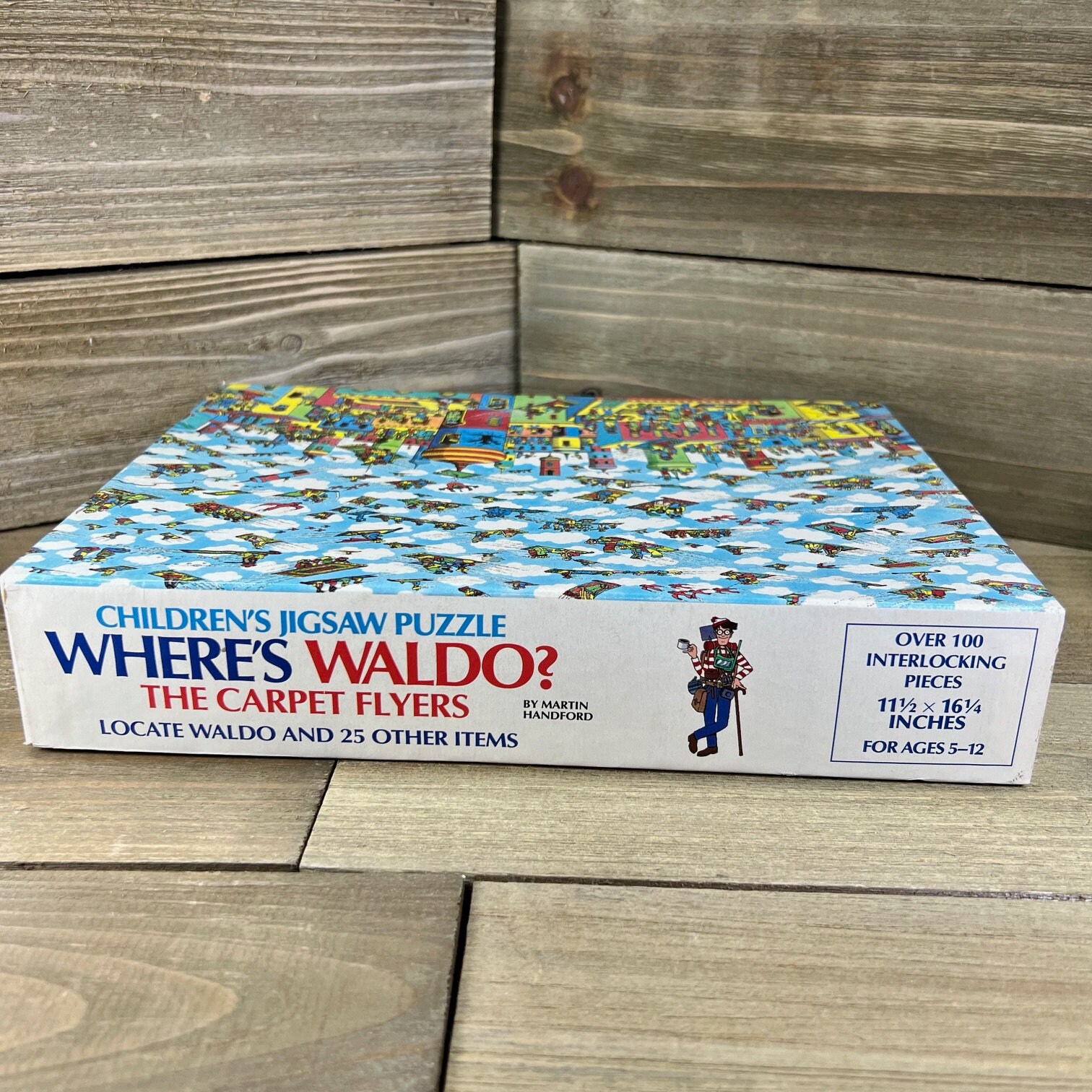 Vintage (1991) Where's Waldo? the Carpet Flyers Jigsaw Puzzle MIB (100 ...