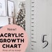 Premium Acrylic Growth Chart | Acrylic Chart | Measuring Board ...