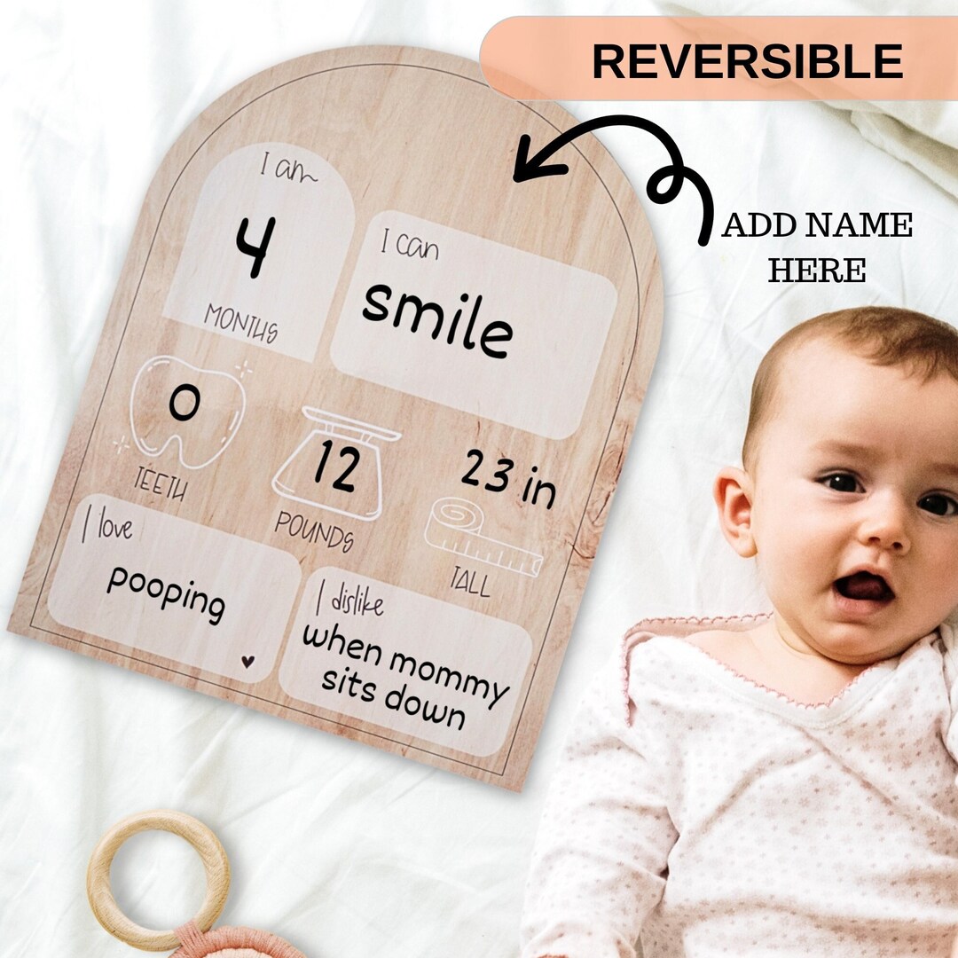 Reversible Erasable Baby & Birthday Board - Monthly and Yearly ...