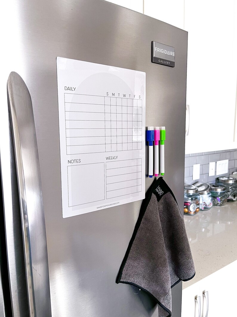 Magnetic Chore Chart Dry Erase Board Whiteboard Menu Planner - Etsy