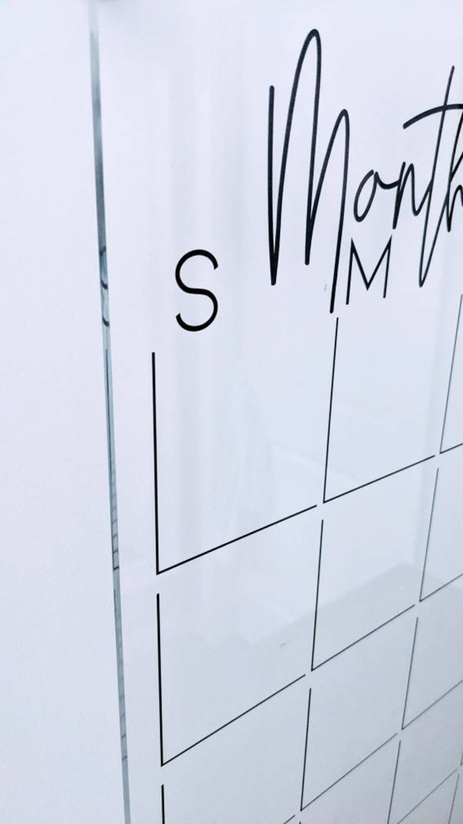 Acrylic Calendar Acrylic Wall Calendar Modern Calendar - Etsy