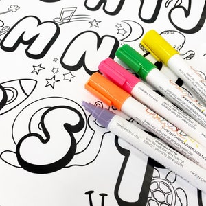 NEW Erasable Reusable Children's Coloring Mat Simply Colour, Wipe and ...