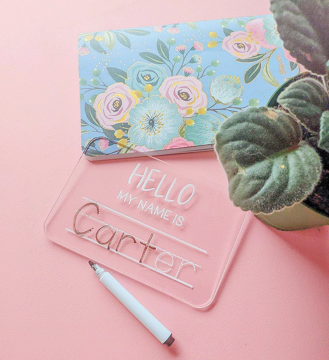 Reusable Name Tracing Board | Personalized Acrylic Name Board ...
