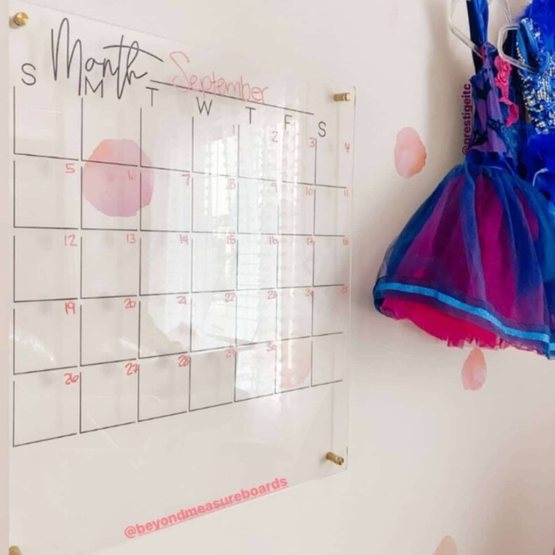 Acrylic Calendar Acrylic Wall Calendar Modern Calendar - Etsy