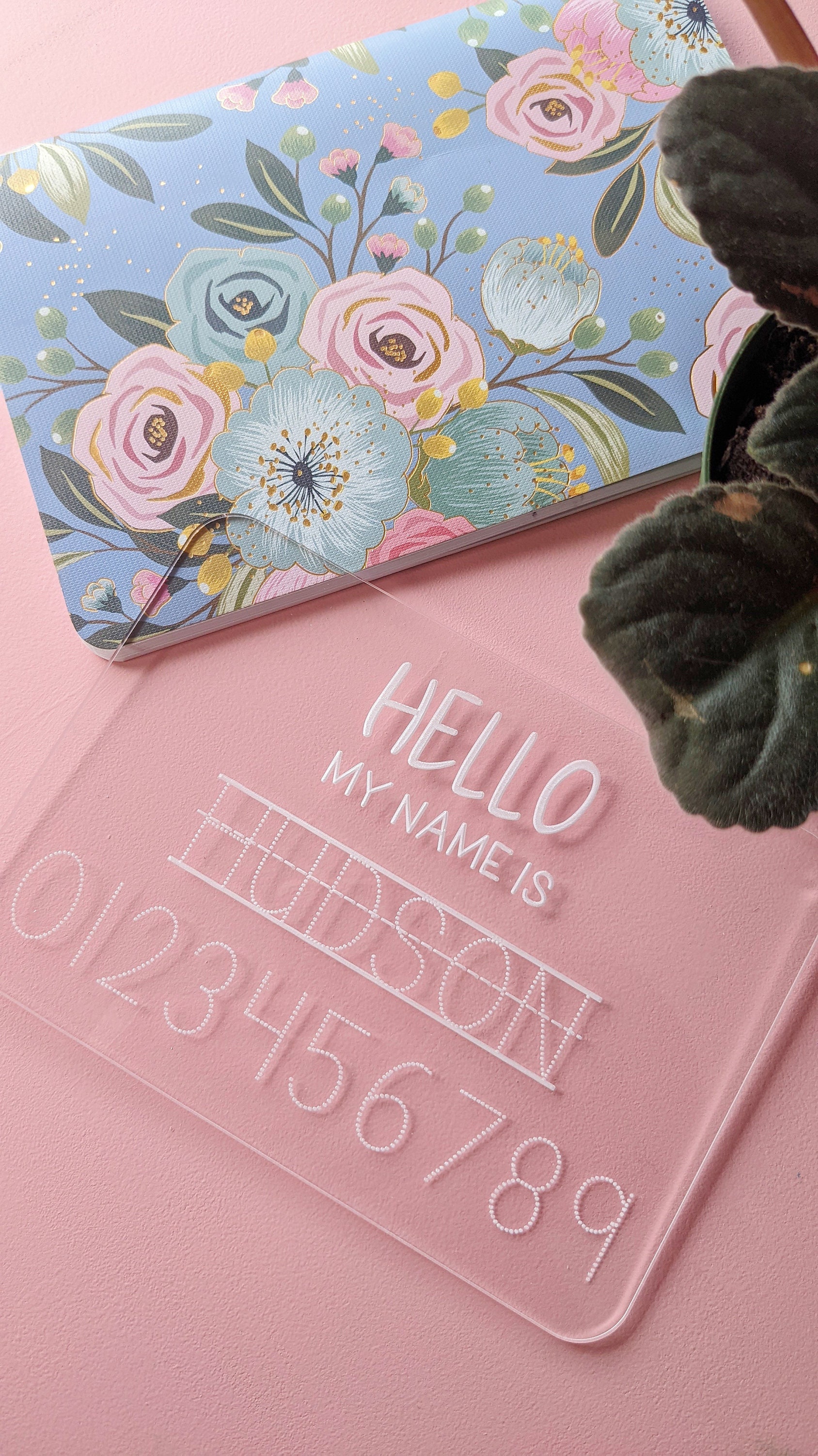 Reusable Name Tracing Board Personalized Acrylic Name Board | Etsy