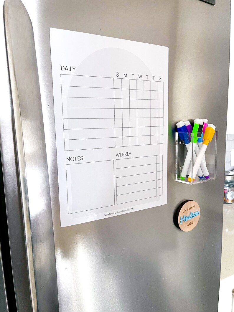 Magnetic Chore Chart Dry Erase Board Whiteboard Menu Planner - Etsy