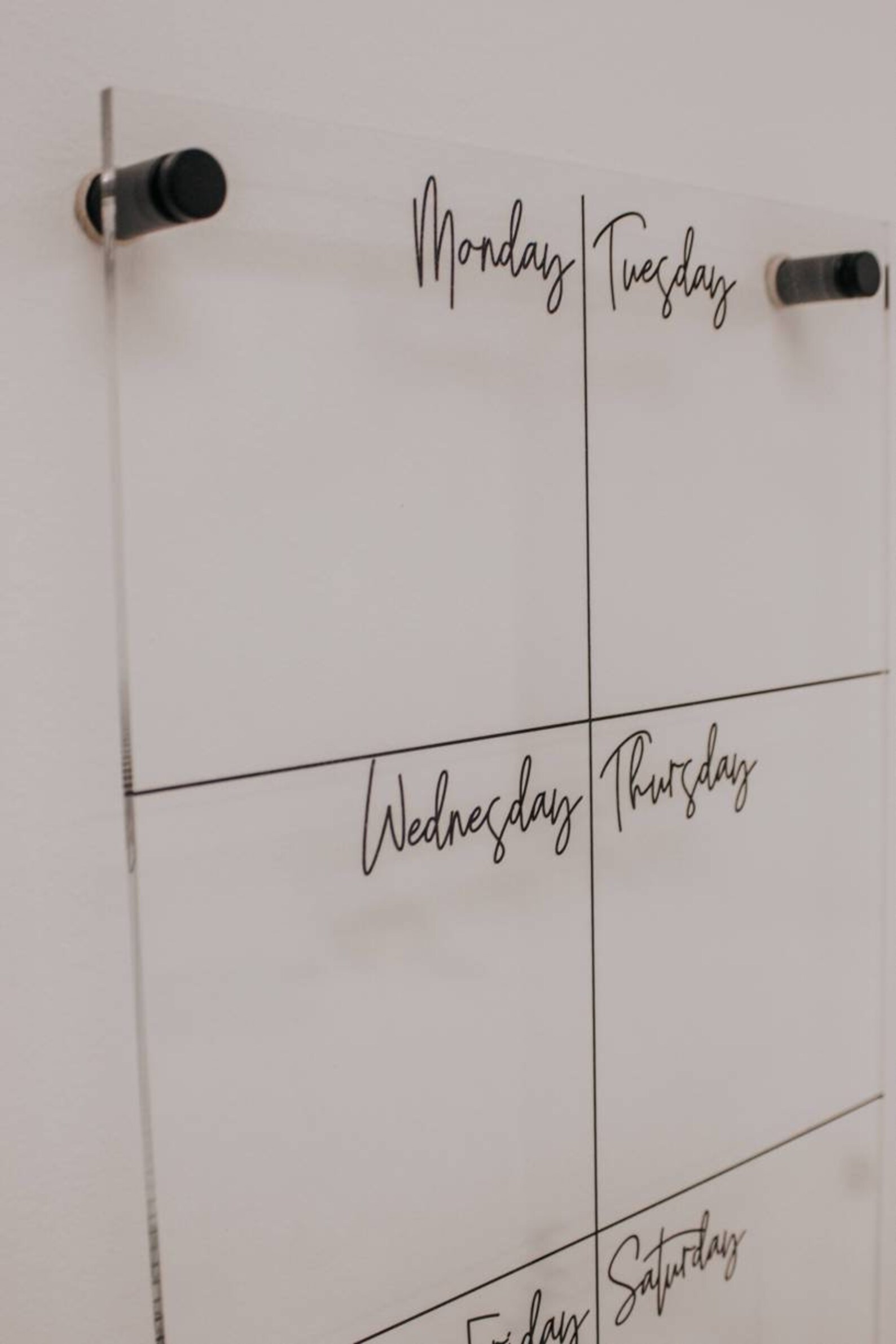 Acrylic Weekly Planner | Acrylic Meal Planner | Acrylic Calendar ...