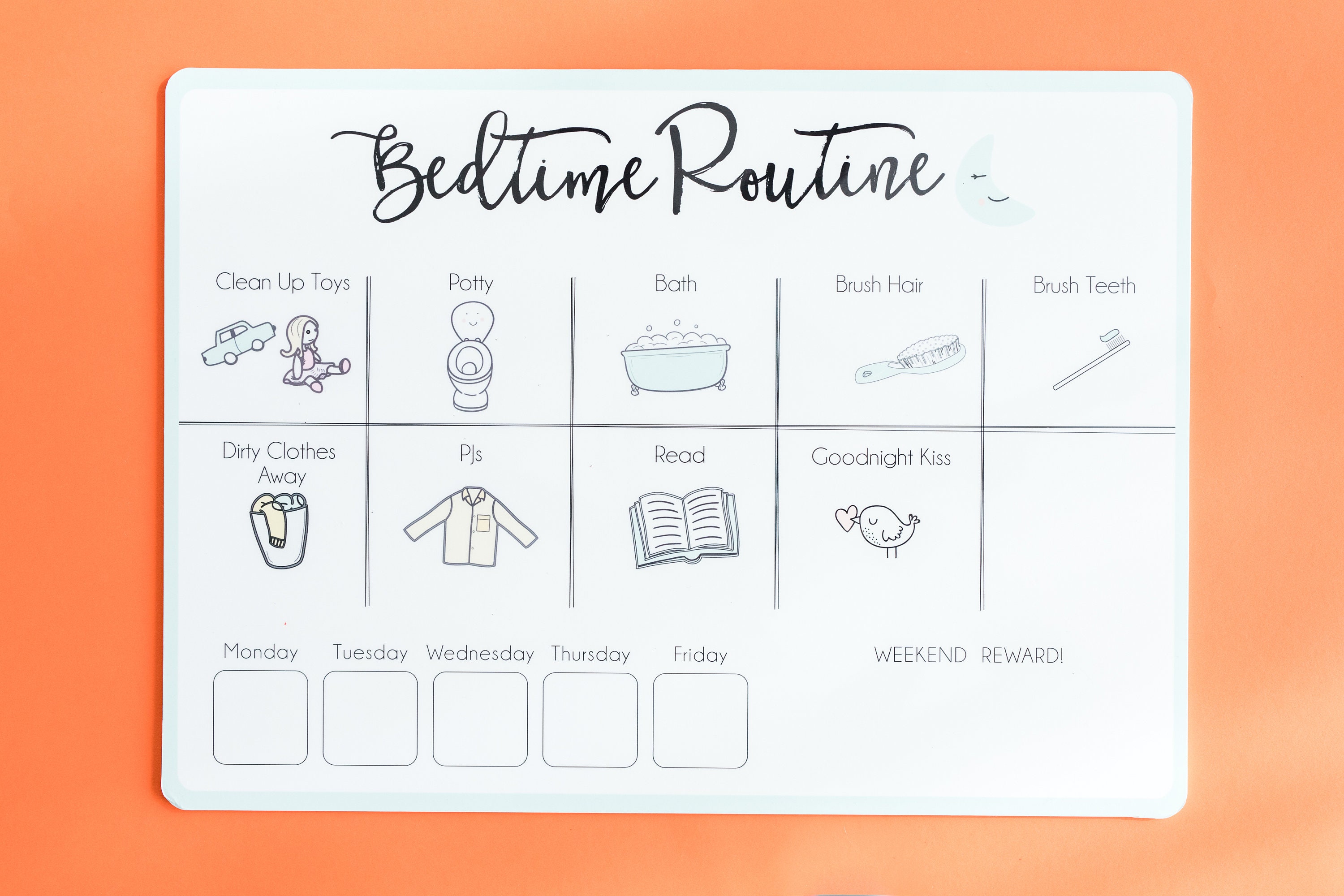 Tabella di routine del mattino e della notte dei bambini | Etsy