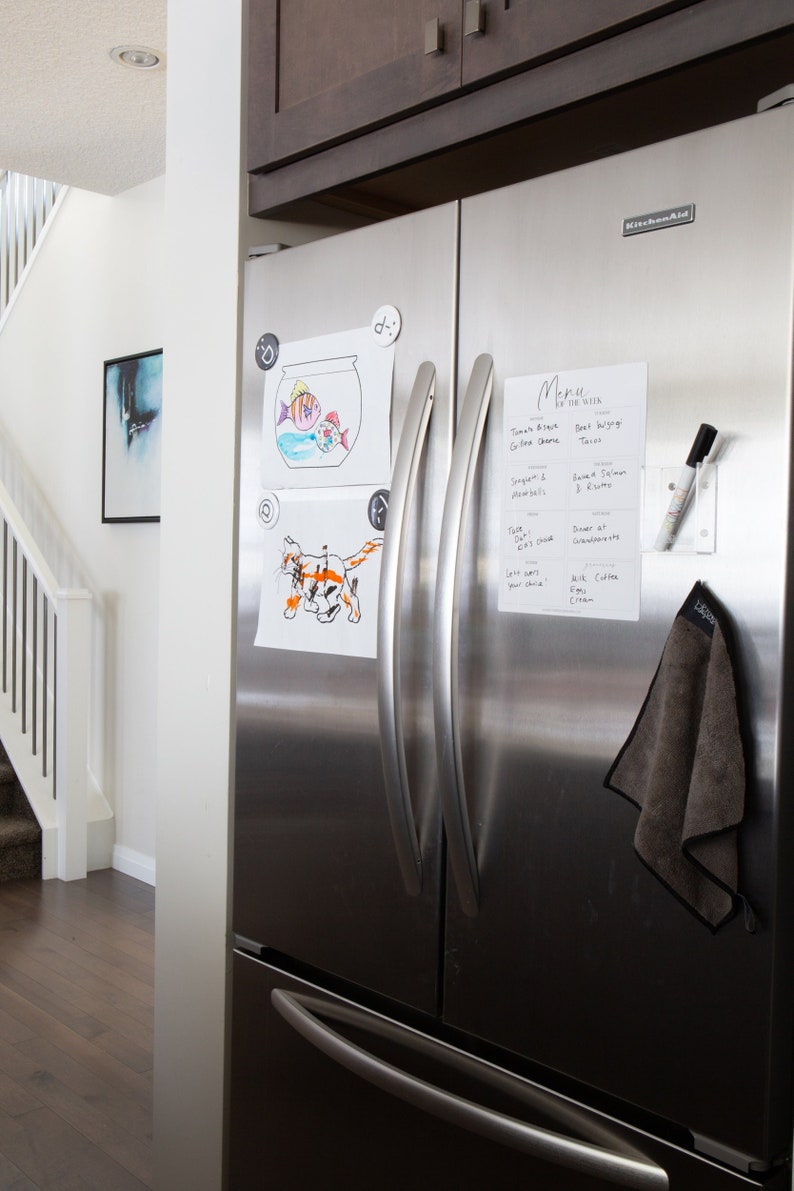 Magnetic Menu Planner Dry Erase Board Whiteboard Menu - Etsy