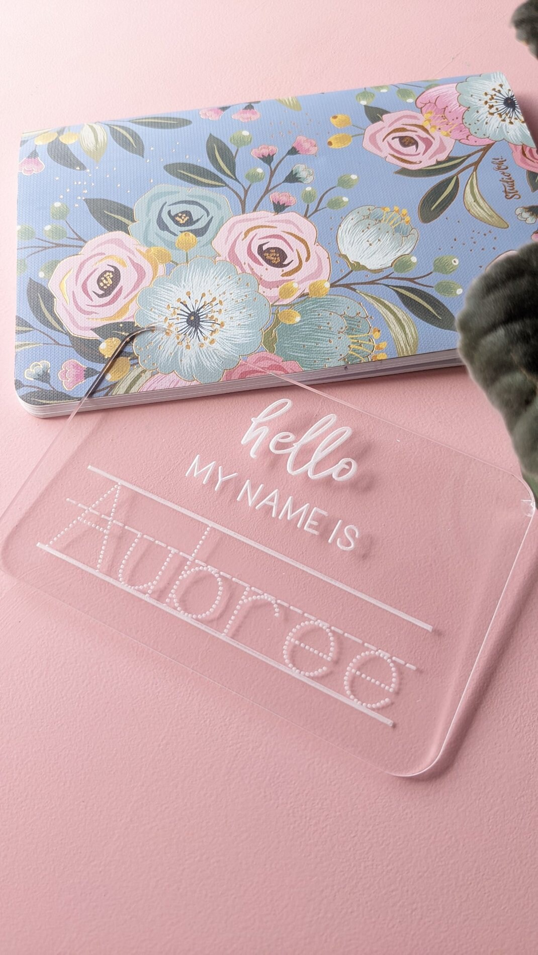 Reusable Name Tracing Board Personalized Acrylic Name Board | Etsy