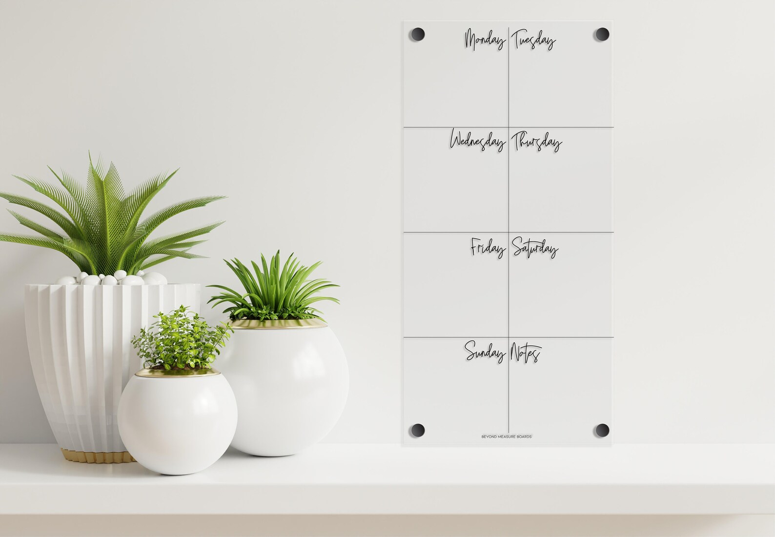 Acrylic Weekly Planner Acrylic Meal Planner Acrylic | Etsy