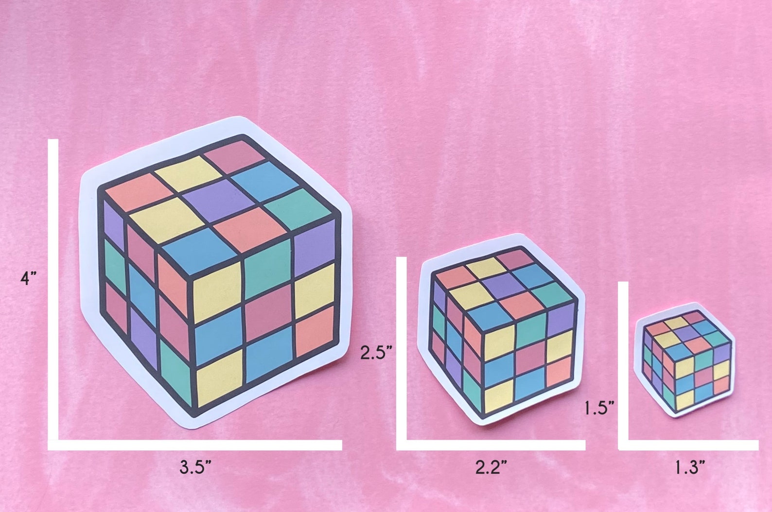 Rubik's Cube Laptop Stickers Water Bottle Stickers | Etsy