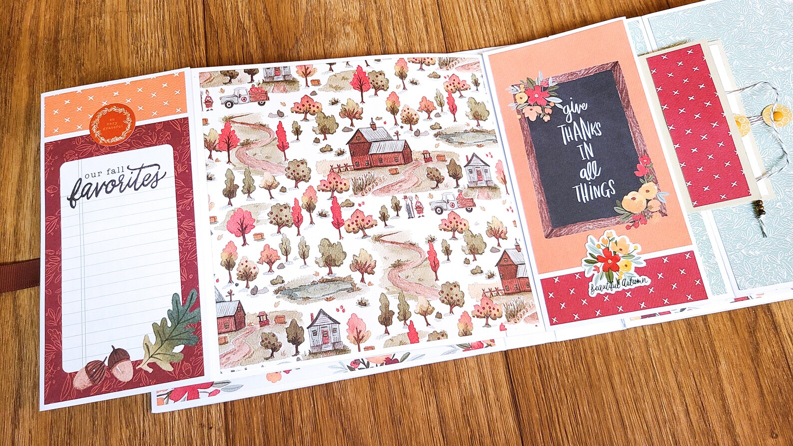 Handmade Mini Album Scrapbook - Ready for Photos - Carta Bella Happy ...