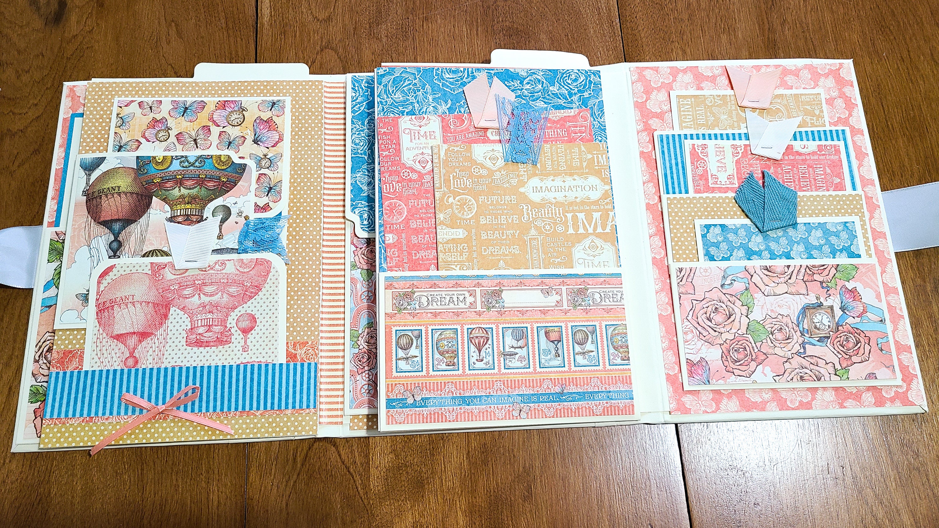 Handmade Folio Album Scrapbook - Ready for Photos - Steampunk Graphic ...