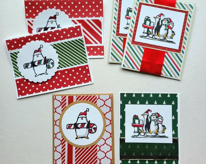 Penguin Pals Christmas Greeting Card Stationery Set - Etsy
