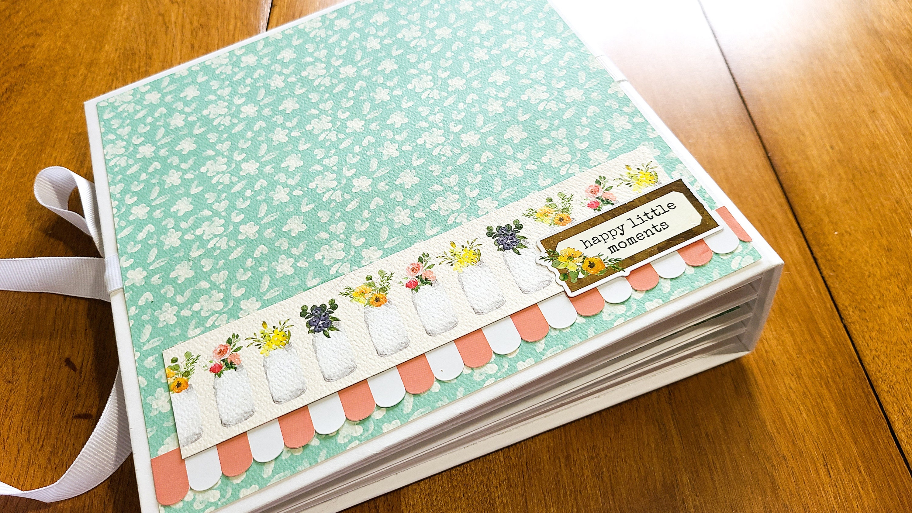 Handmade Mini Album Scrapbook Ready for Photos Carta Bella Spring ...