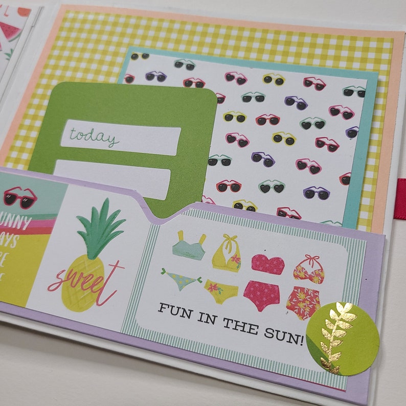 Handmade Mini Album Scrapbook Ready for Photos Just Another Day in ...