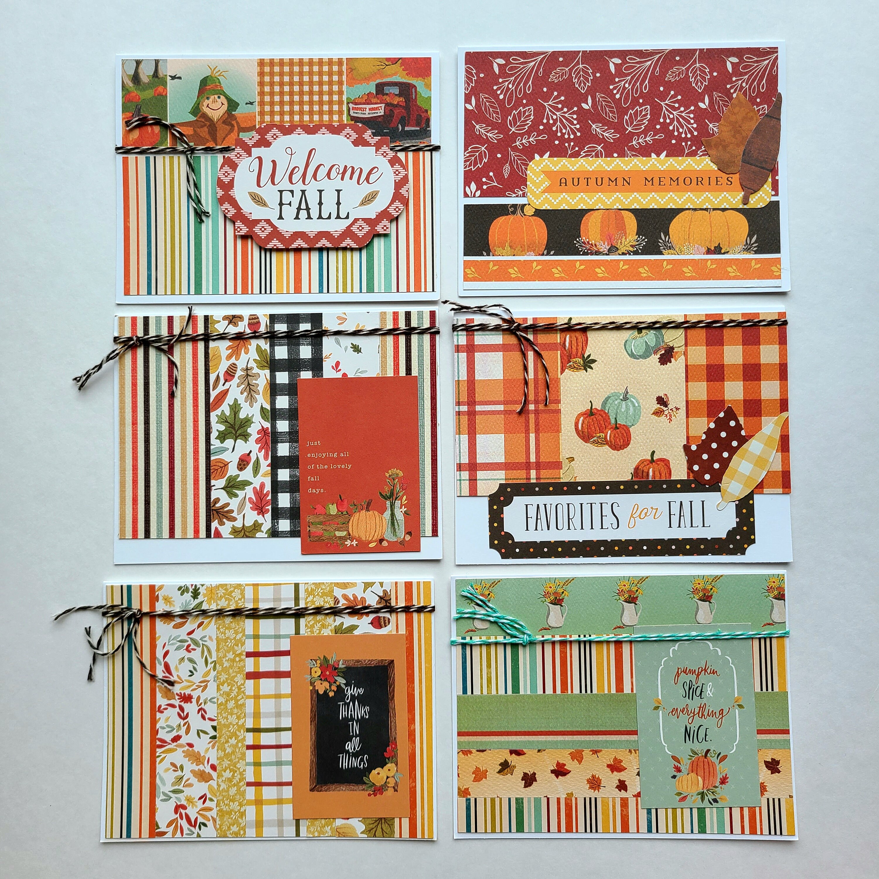 Fall Favorites - All Occasion Autumn Greeting Card Stationery Set - Etsy