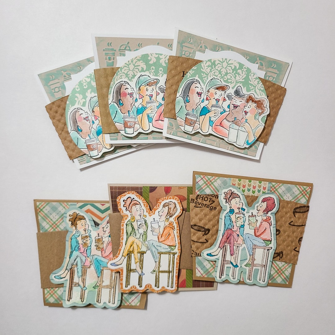 Coffee and Friends All Occasion Unique Friendship Greeting Card ...