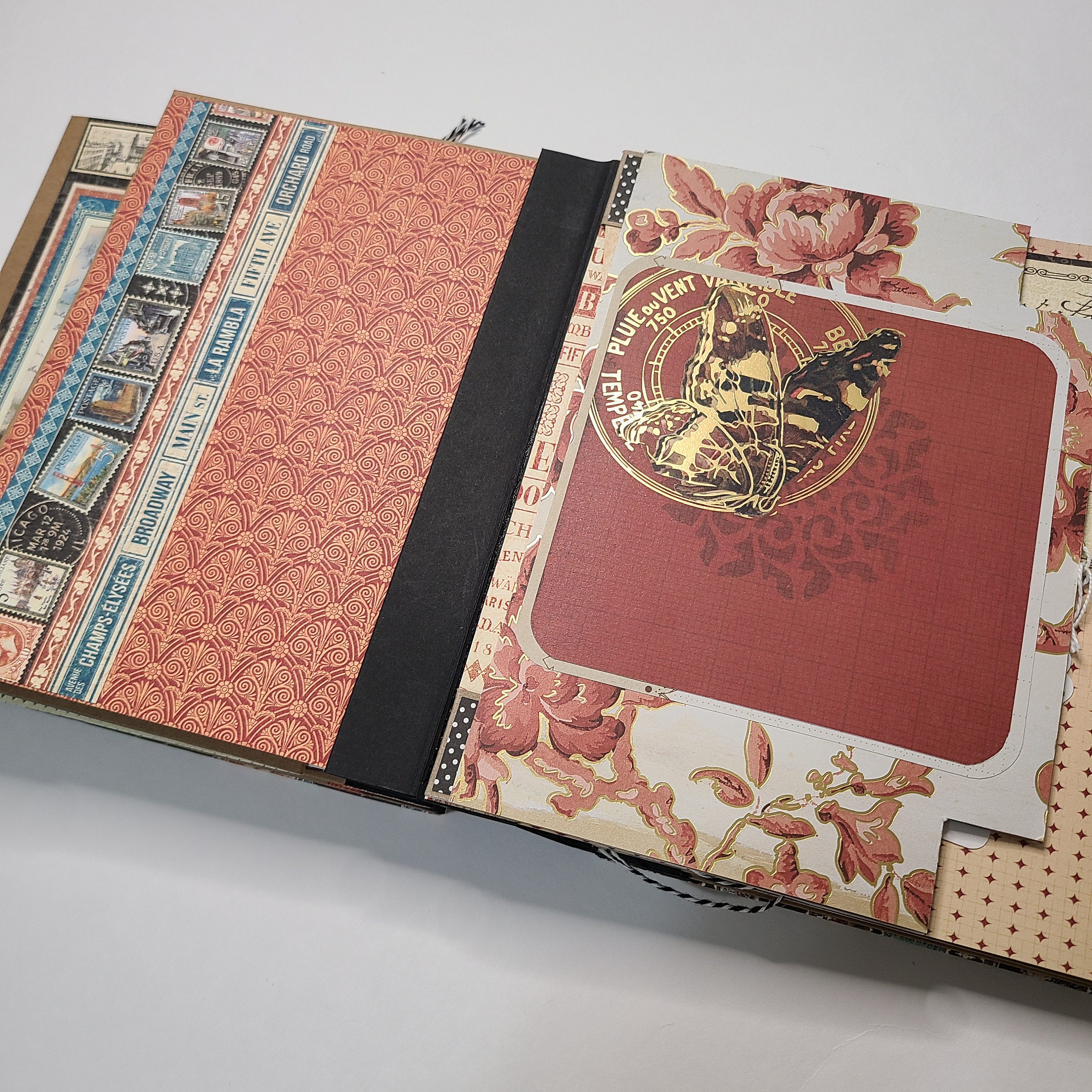 Handmade Folio Album Scrapbook Ready for Photos Graphic 45 City Scapes ...
