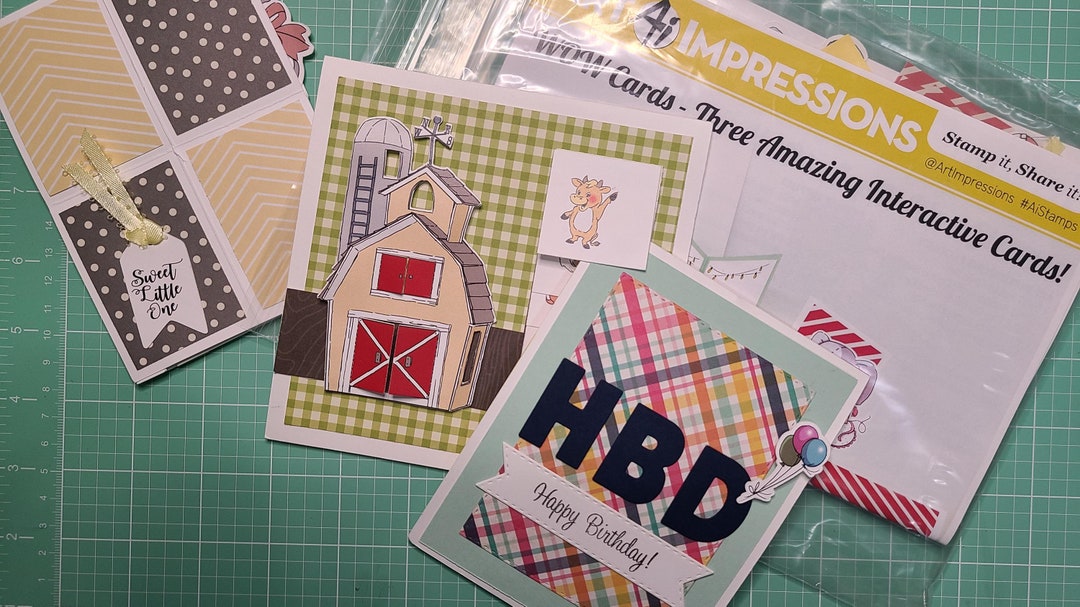 WOW Card Kits! Art Impressions Set of 3 DIY Cards - Kit Contains Pieces ...