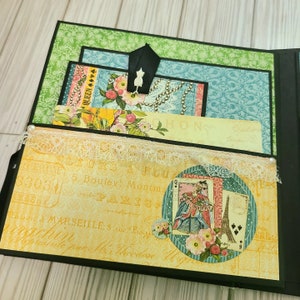 Handmade Folio Album Scrapbook Ready for Photos Graphic 45 Ephemera ...