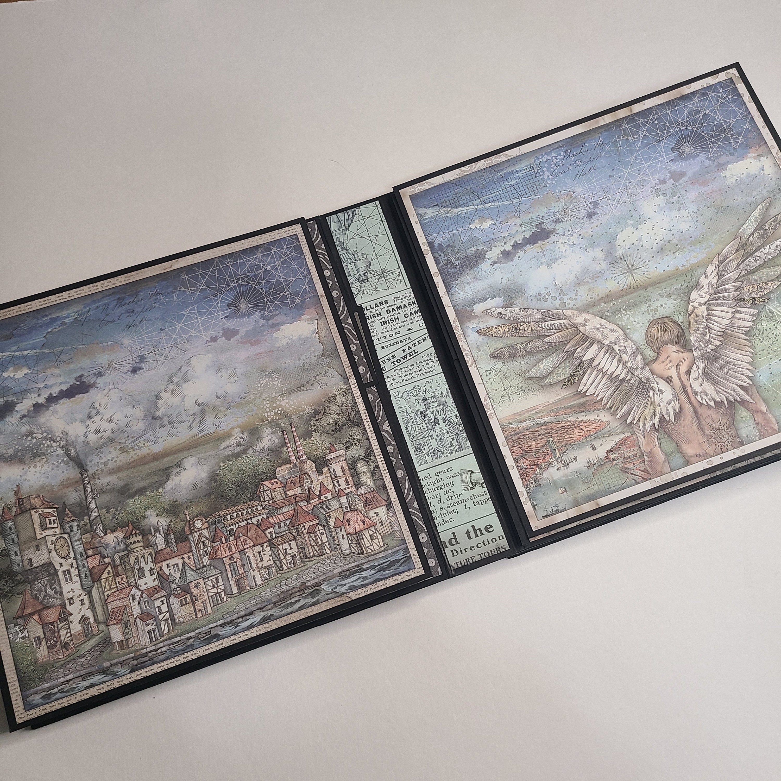 Handmade Folio Album Scrapbook - Ready for Photos - Stamperia Sir and ...