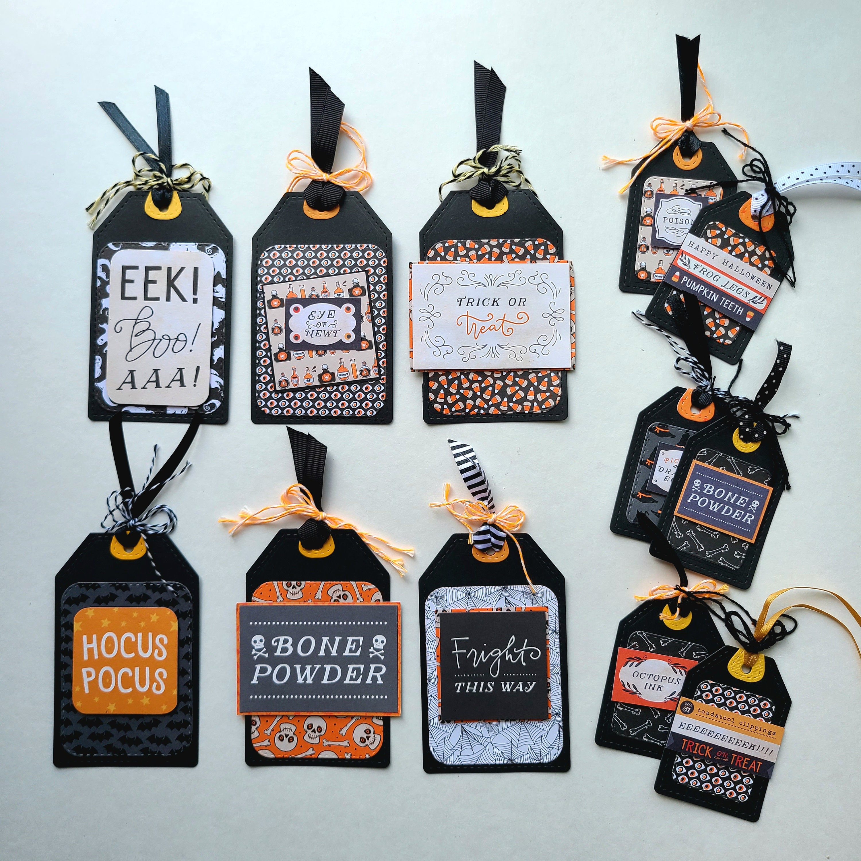 Cute Halloween Tags for Treat Bags, Parties, Favors - Variety Pack ...