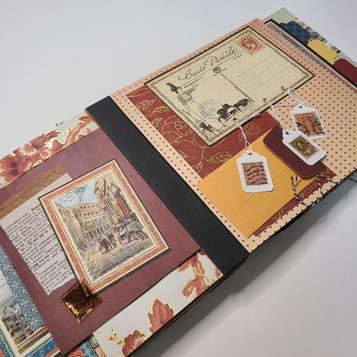 Handmade Folio Album Scrapbook Ready for Photos Graphic 45 City Scapes ...