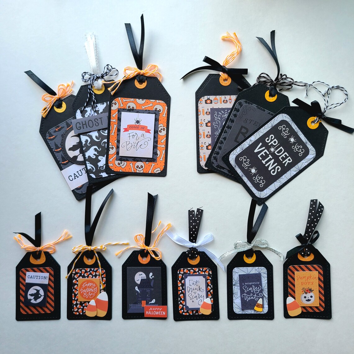 Cute Halloween Tags for Treat Bags, Parties, Favors - Variety Pack ...