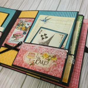 Handmade Folio Album Scrapbook Ready for Photos Graphic 45 Ephemera ...