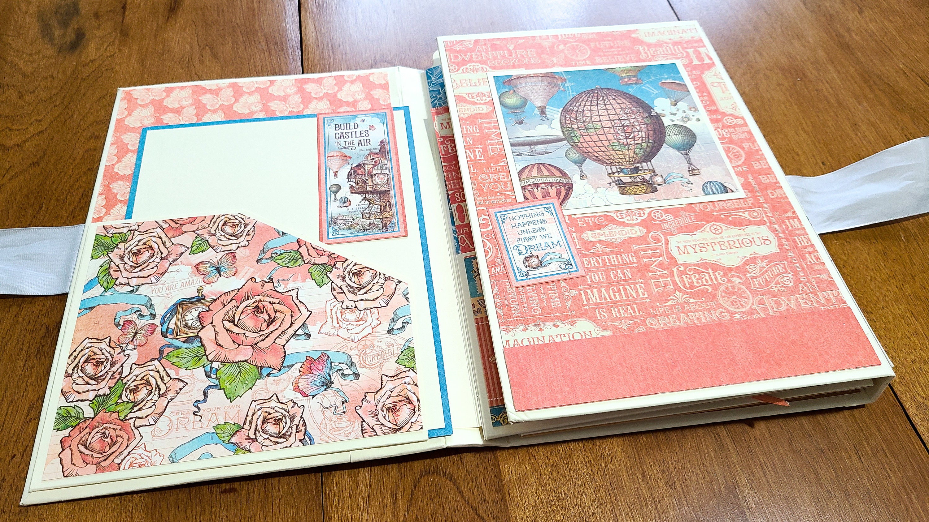 Handmade Folio Album Scrapbook Ready for Photos Steampunk Graphic 45 ...