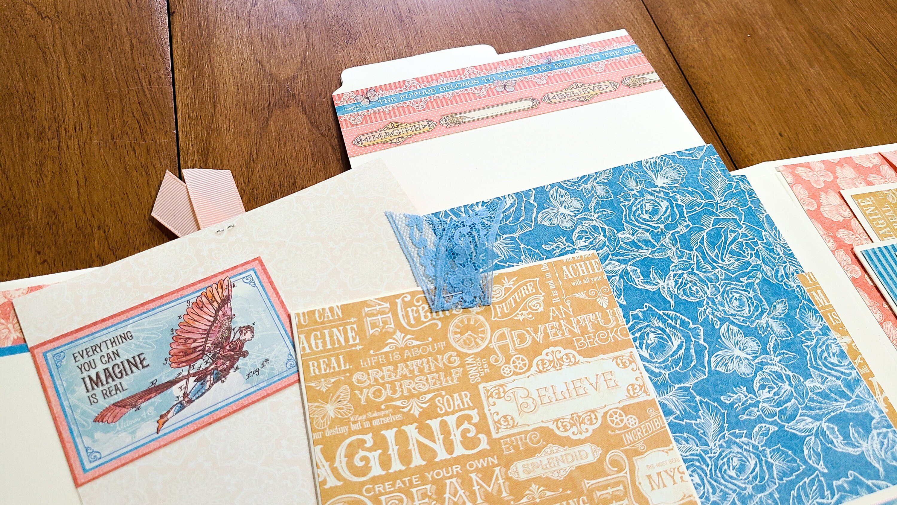 Handmade Folio Album Scrapbook Ready for Photos Steampunk Graphic 45 ...