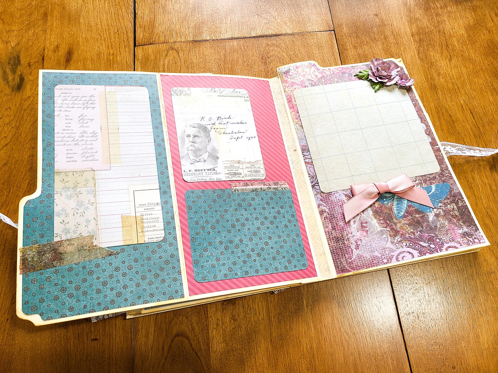 Handmade Mini Album Scrapbook Ready for Photos Nature - Etsy