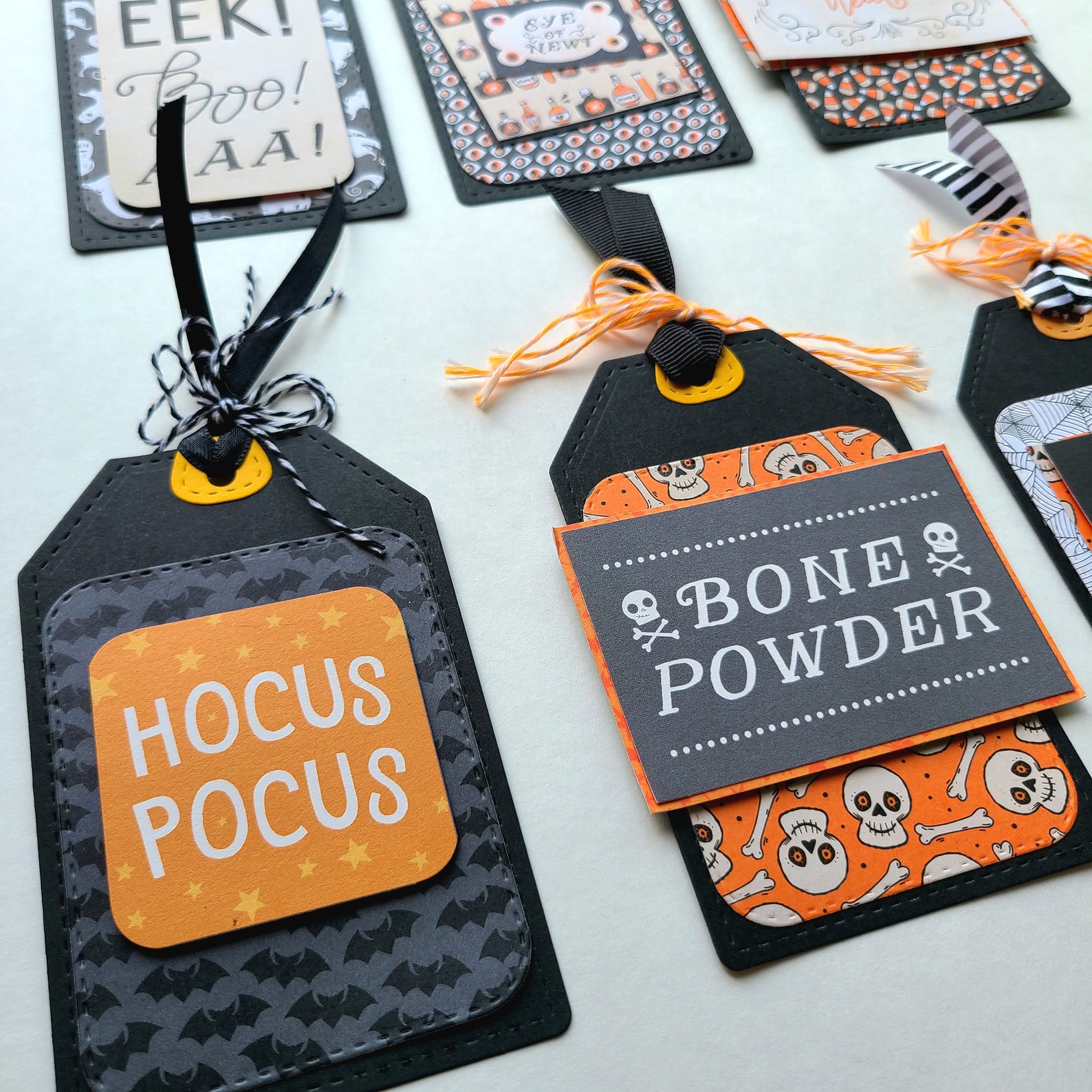 Cute Halloween Tags for Treat Bags, Parties, Favors - Variety Pack ...