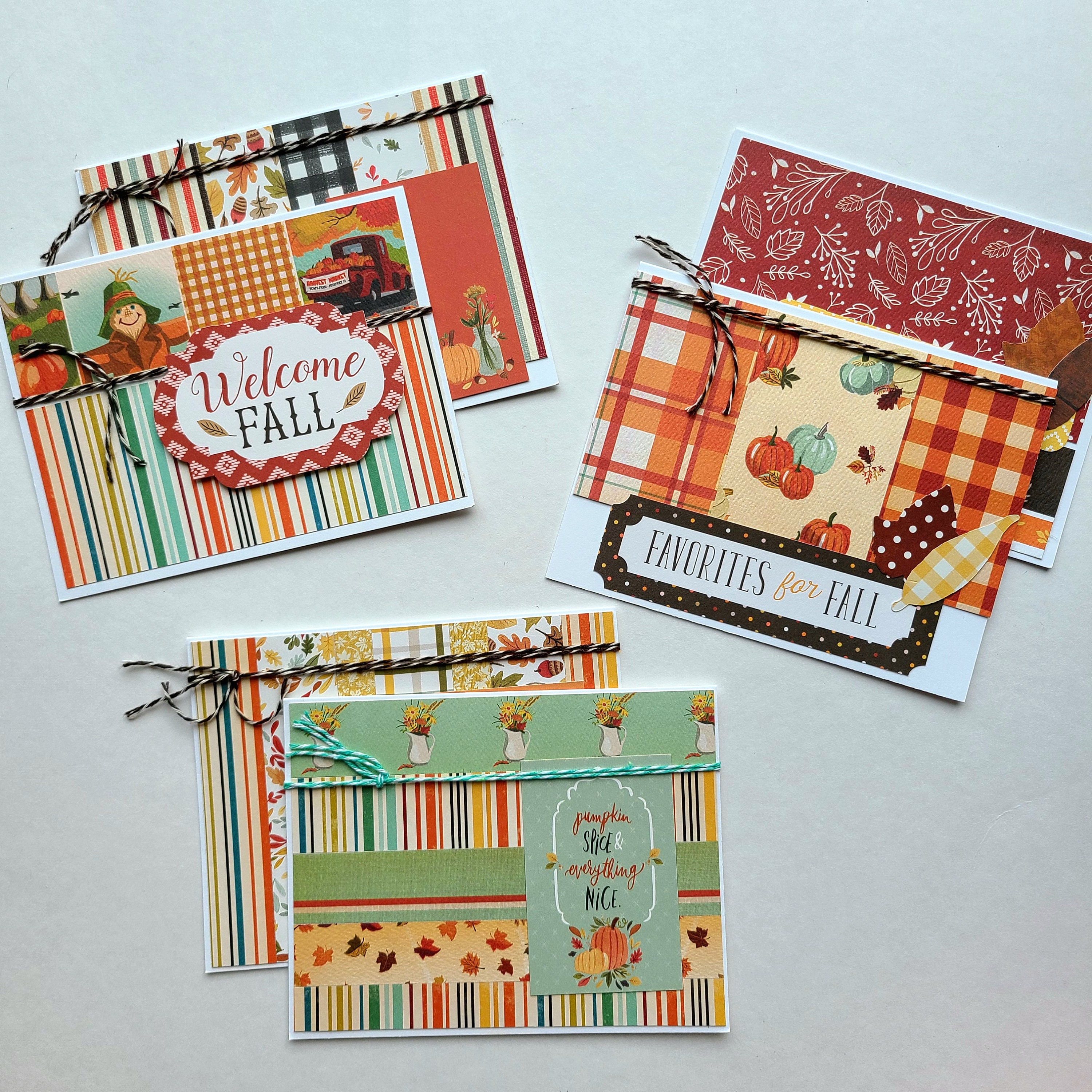Fall Favorites - All Occasion Autumn Greeting Card Stationery Set - Etsy