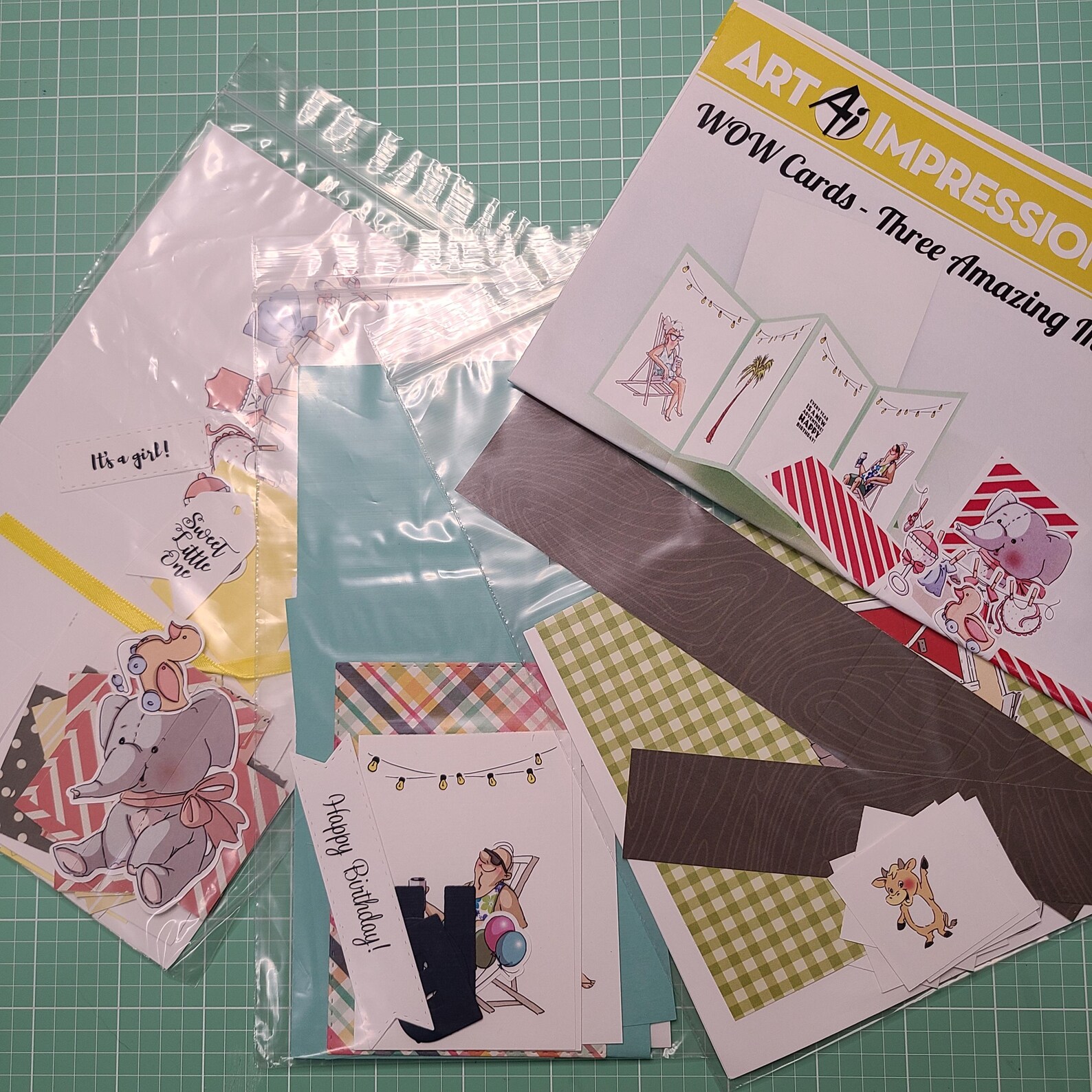 WOW Card Kits! Art Impressions Set of 3 DIY Cards - Kit Contains Pieces ...