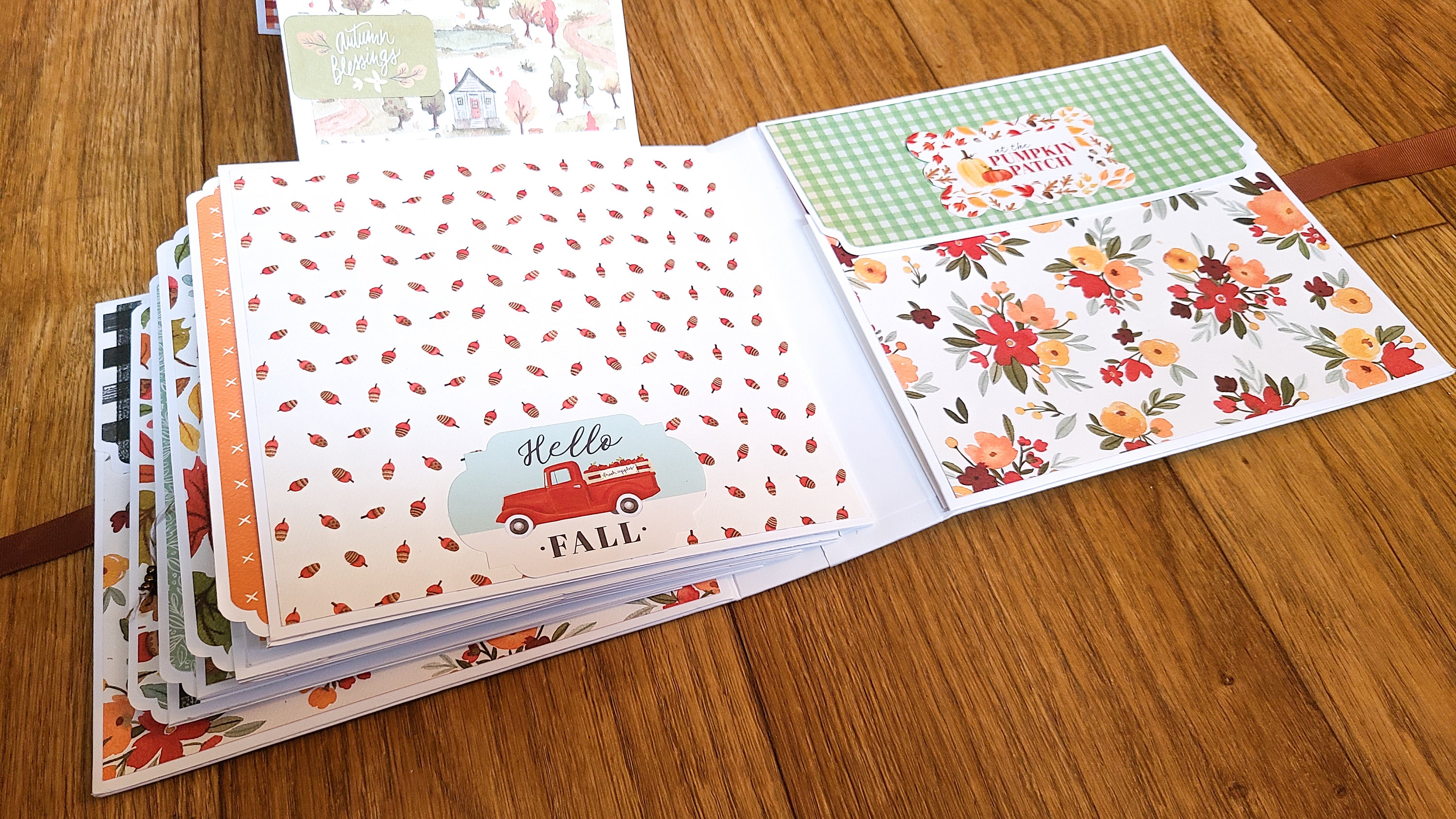 Handmade Mini Album Scrapbook - Ready for Photos - Carta Bella Happy ...