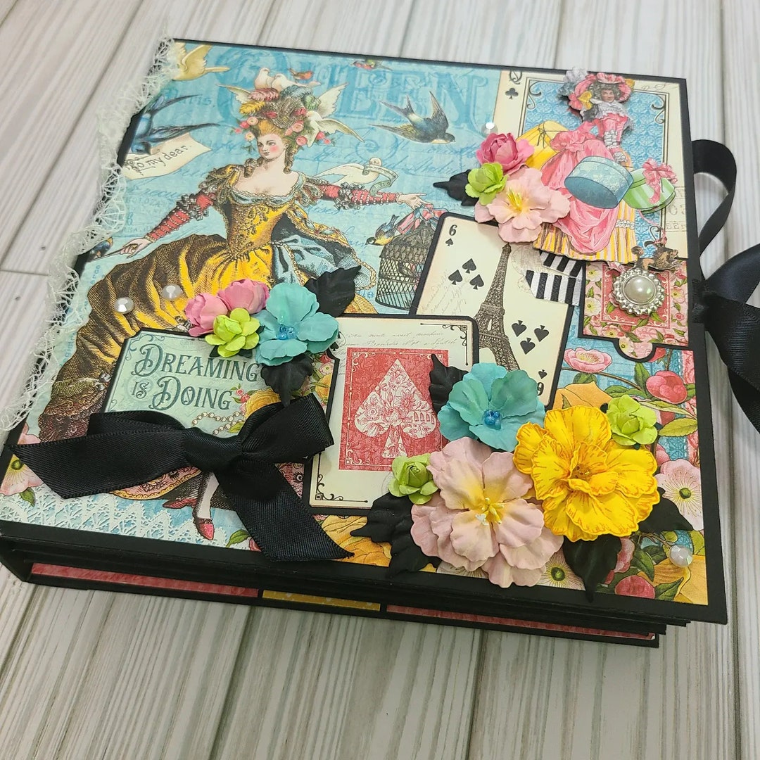 Handmade Folio Album Scrapbook Ready for Photos Graphic 45 Ephemera ...