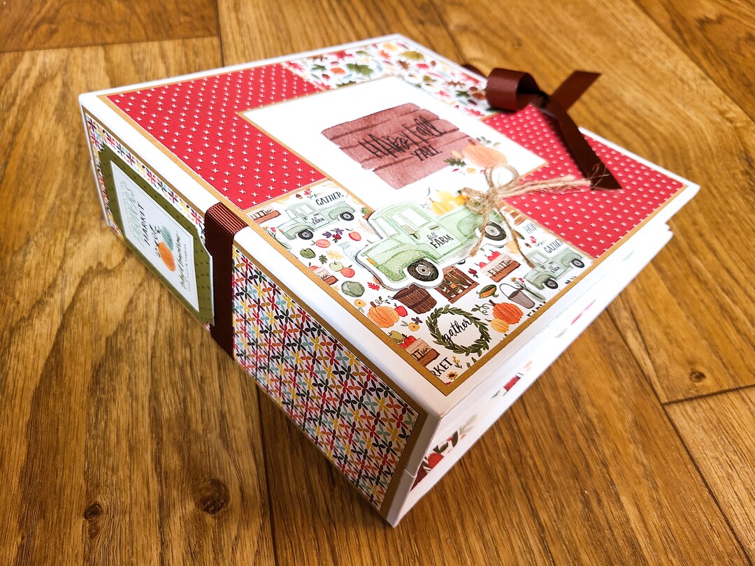 Handmade Mini Album Scrapbook - Ready for Photos - Carta Bella Happy ...