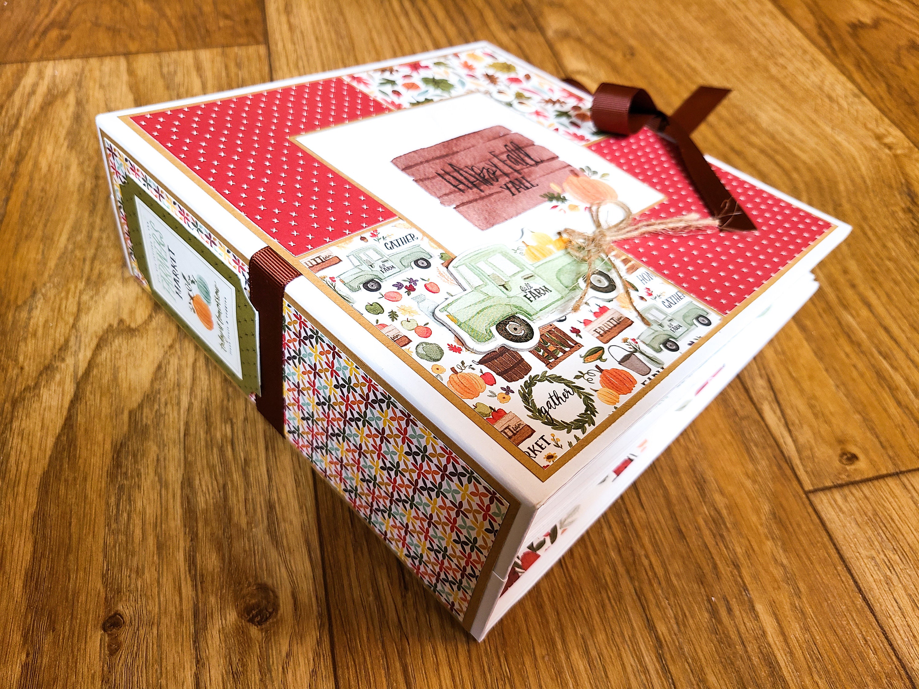 Handmade Mini Album Scrapbook - Ready for Photos - Carta Bella Happy ...