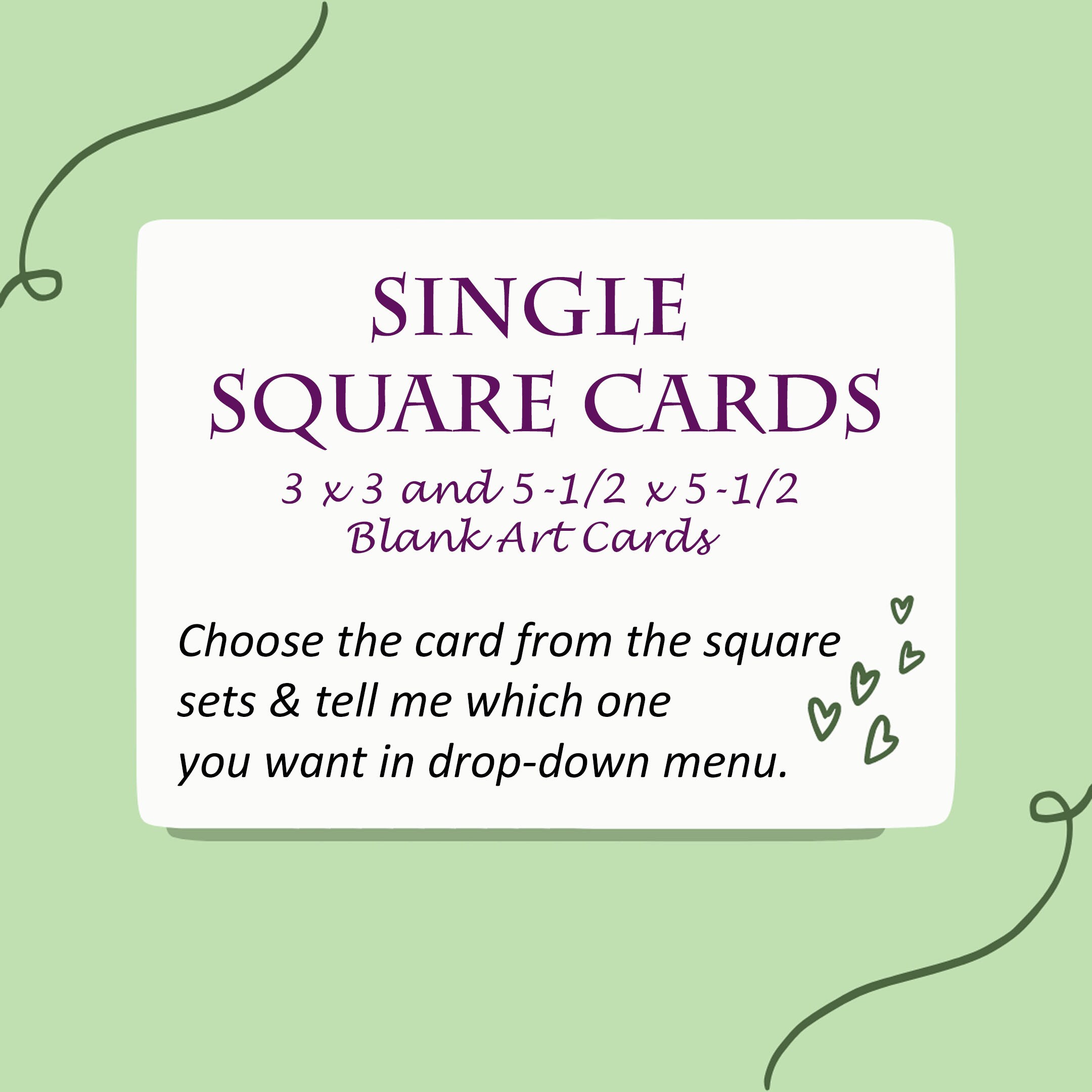 Blank Art Cards Single Square Art Cards 3 X 3 or 5-1/2 X 5-1/2 - Etsy