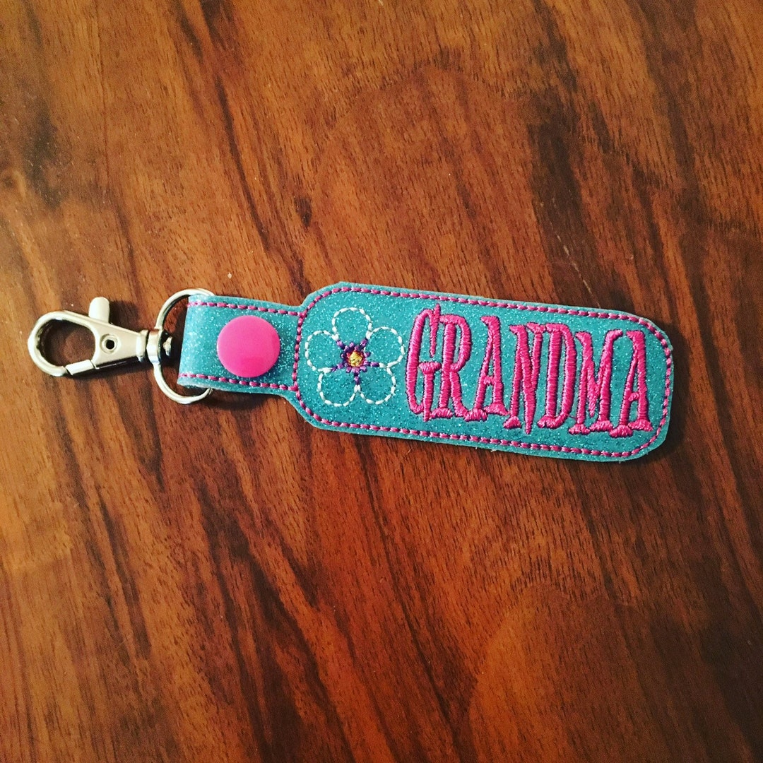 Grandma Key Fob, Grandma Key Chain, New Grandama Gift, Zipper Pull, Key ...