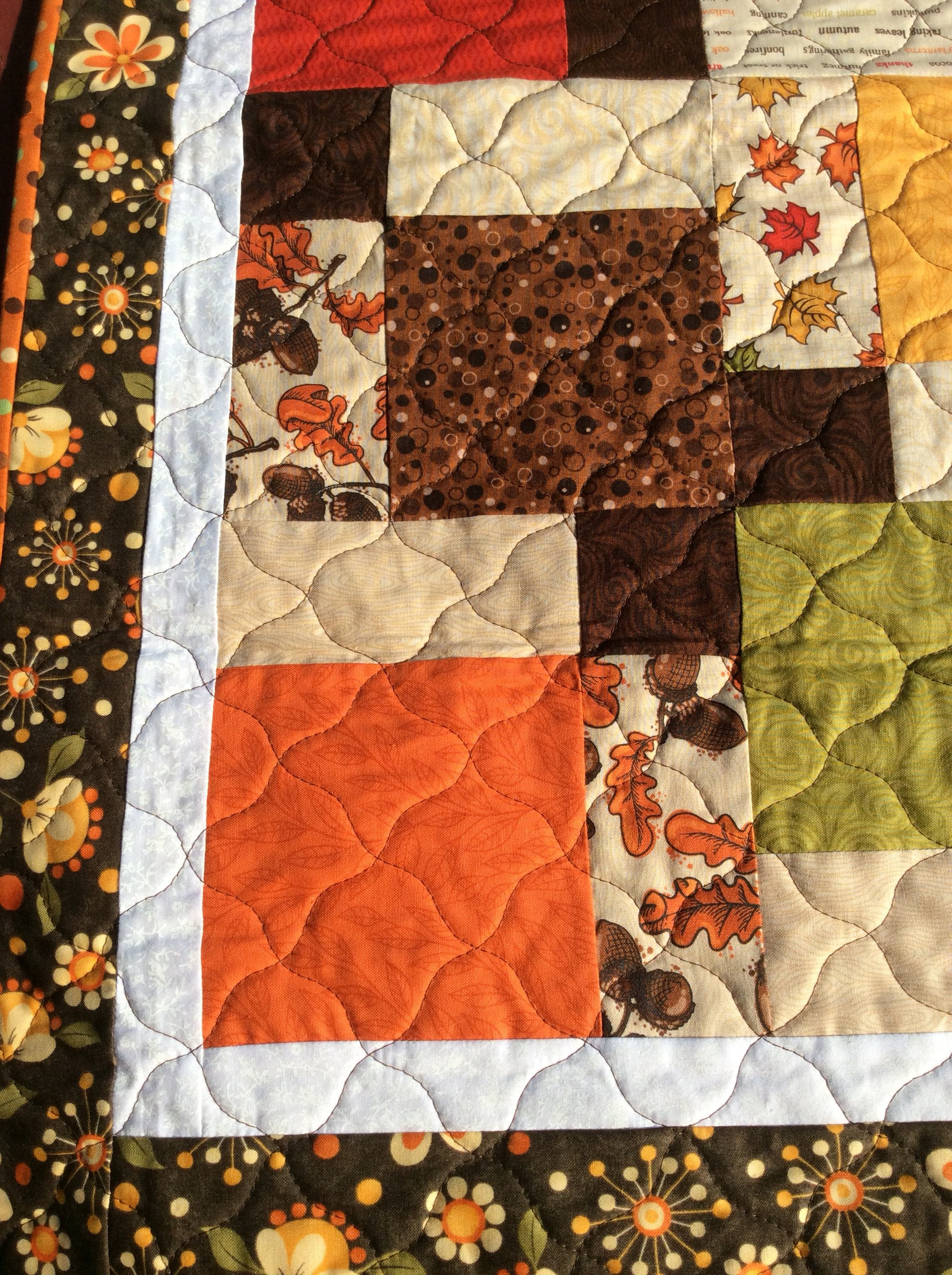 Handmade Quilted Coffee Fall Table Runner Table Topper | Etsy