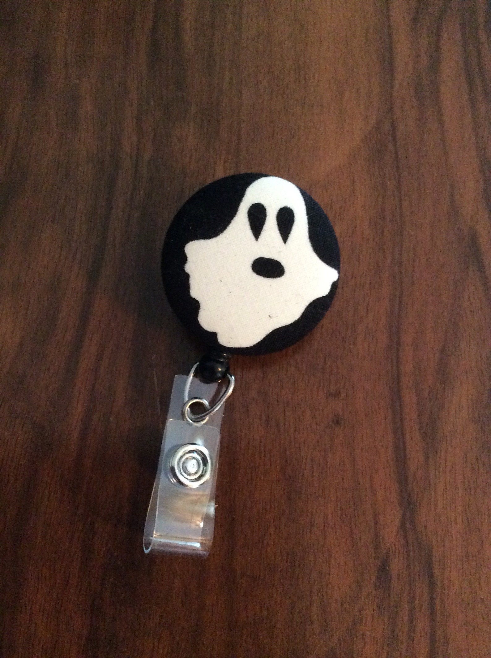 Halloween Ghosts Boo Badge ID Holders Fabric Covered - Etsy