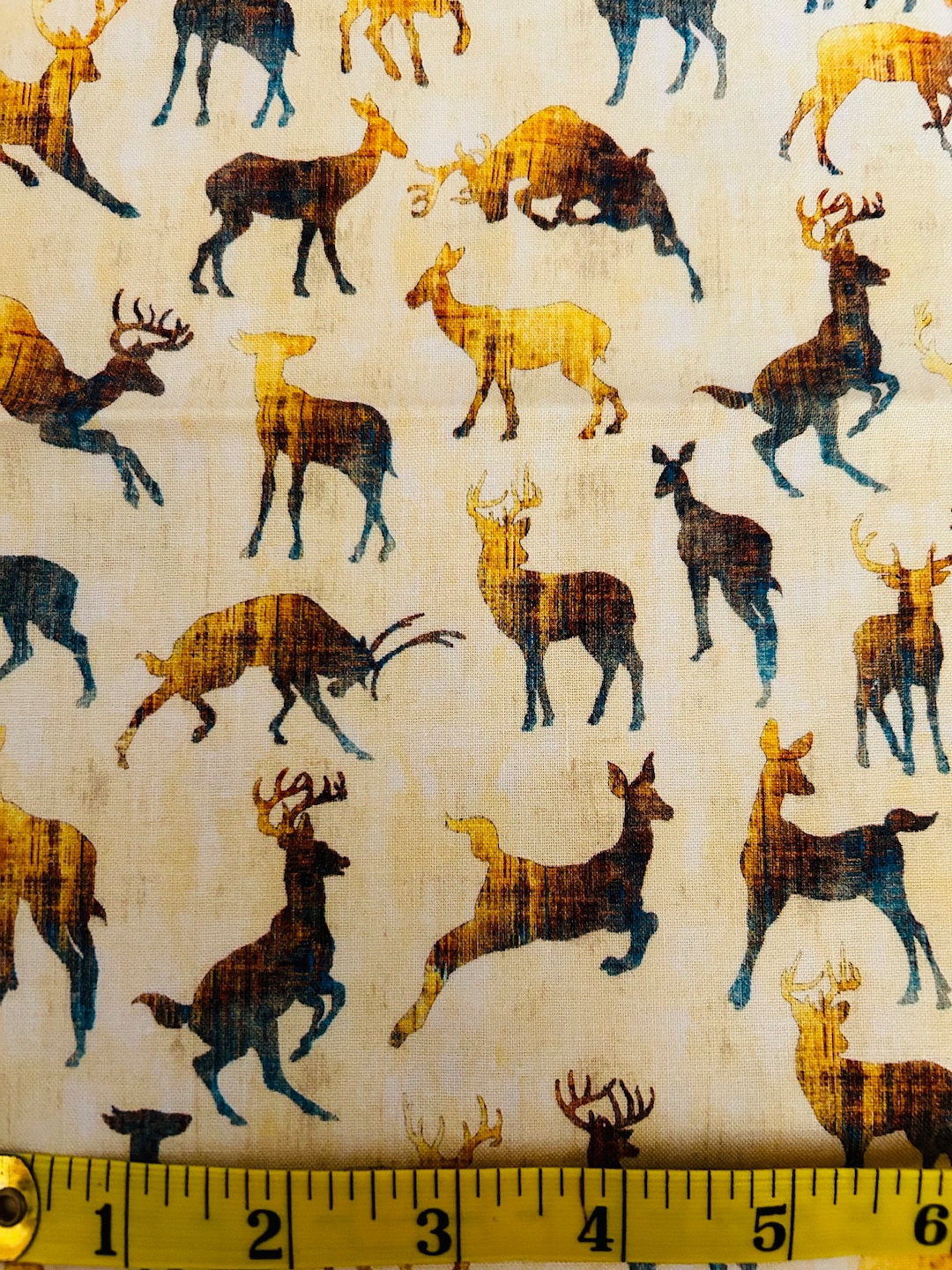 Deer Fabric Wildlife Fabric Cotton Fabric QT Fabrics Dan - Etsy