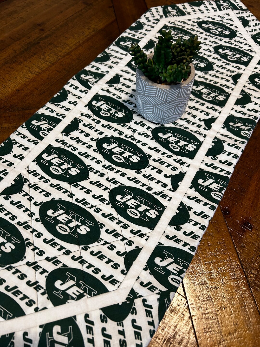 New York Jets Quilted Table Runner Table Topper, Reversible, Table ...